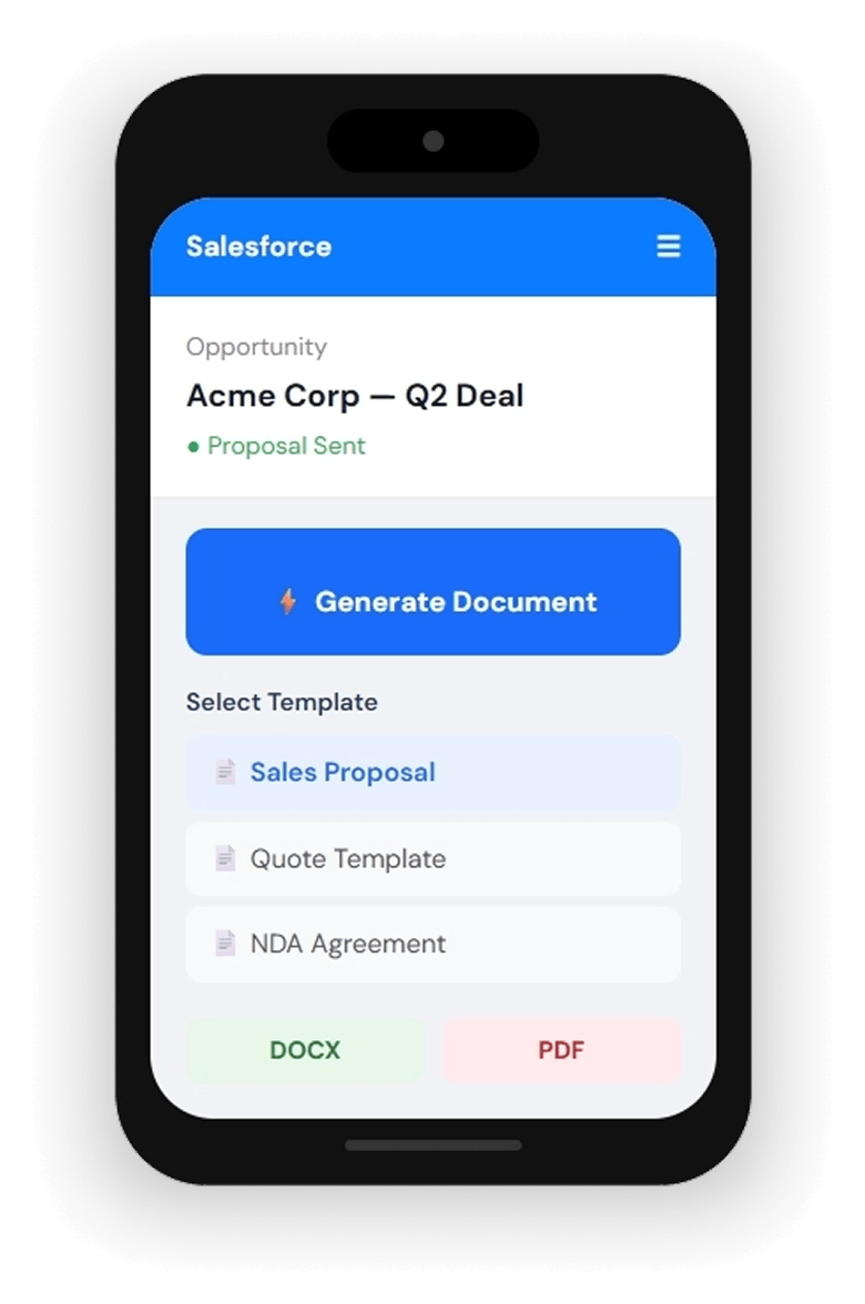 Salesforce Document Template Gallery | 360 SmartDocs